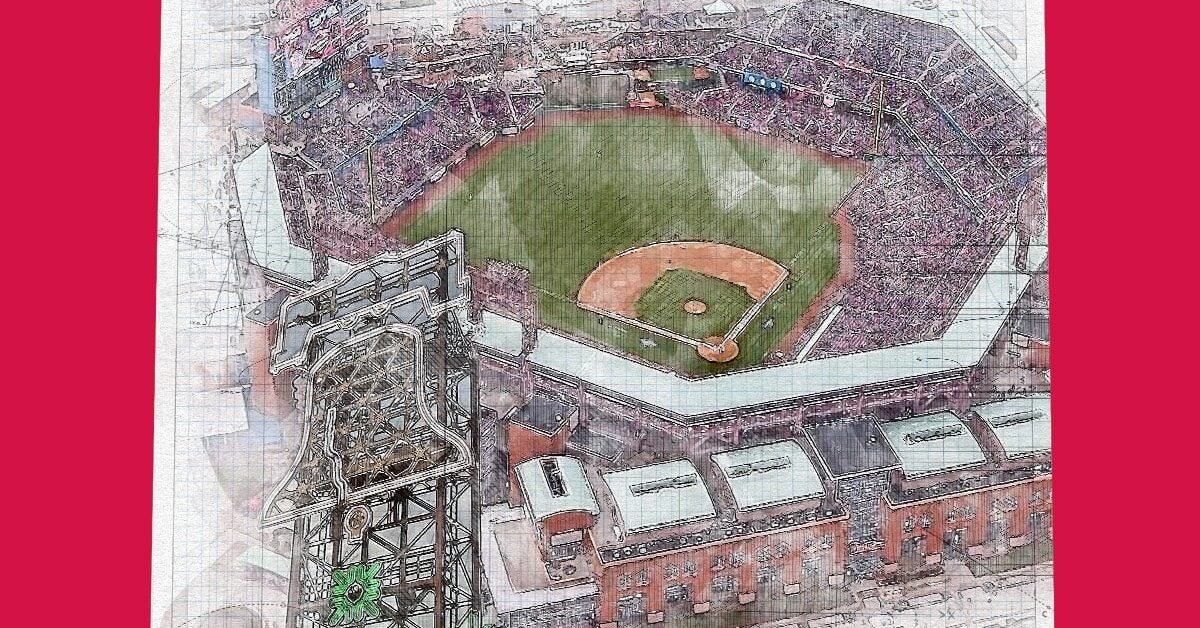 Citizens Bank Park Print - Philadelphia Phillies Baseball Stadium Art