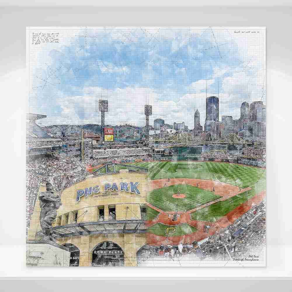 PNC Park Print - Pittsburgh Pirates Baseball Stadium Art