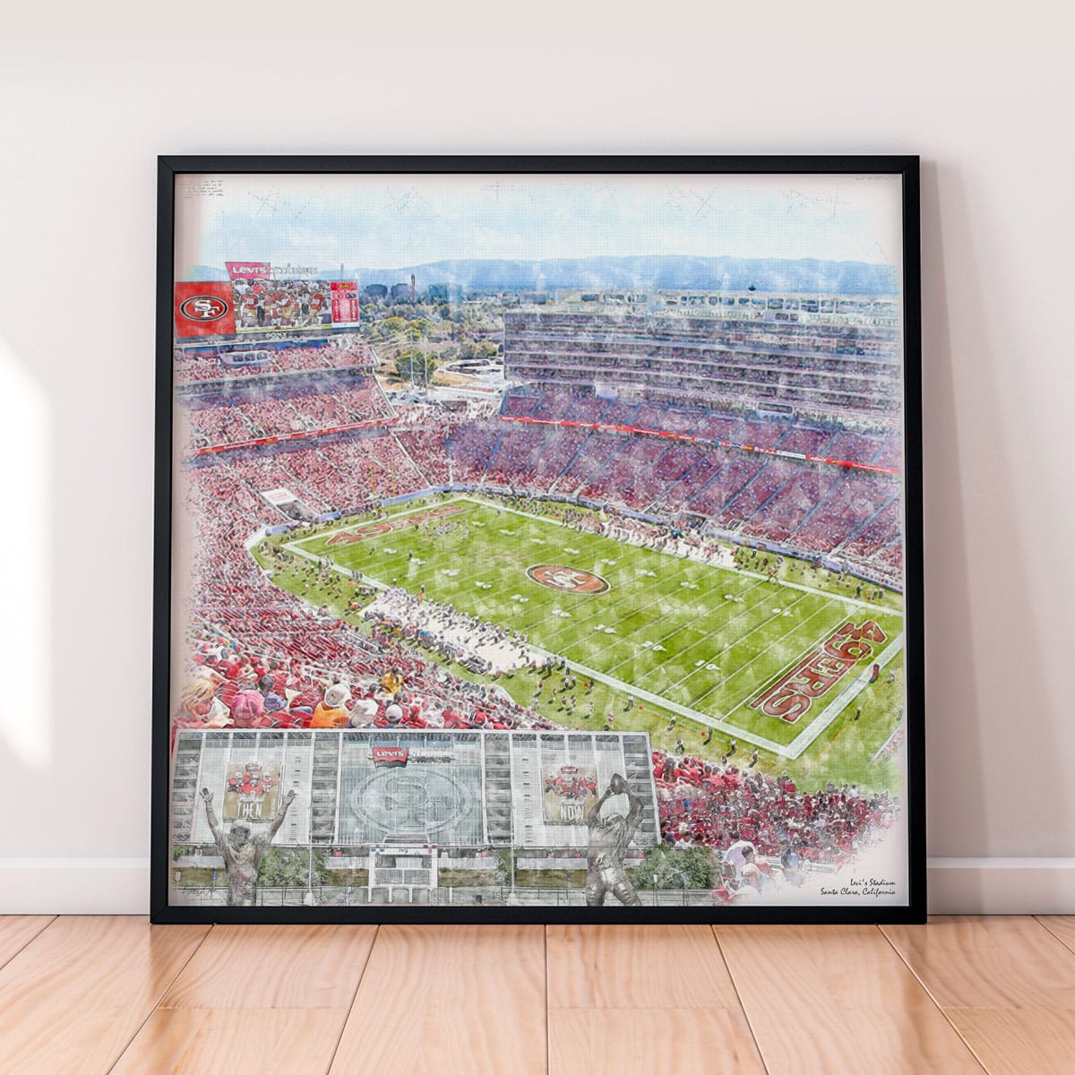Levi's Stadium Print / Canvas Wall Art, San Francisco 49ers Football ...
