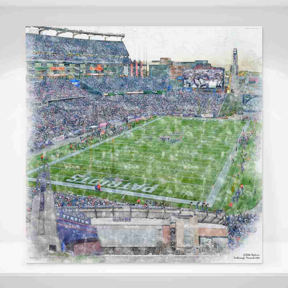 Football Stadium Prints Football Stadium Canvas Art Football Wall Art