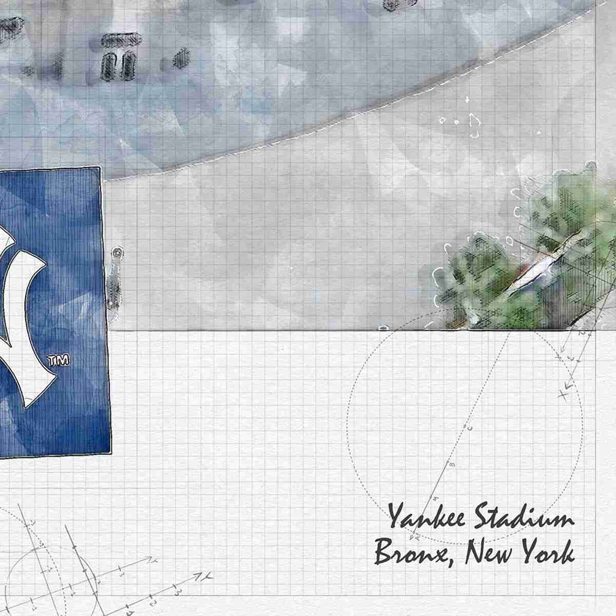 Yankee Stadium Print - New York Yankees Baseball Stadium Art