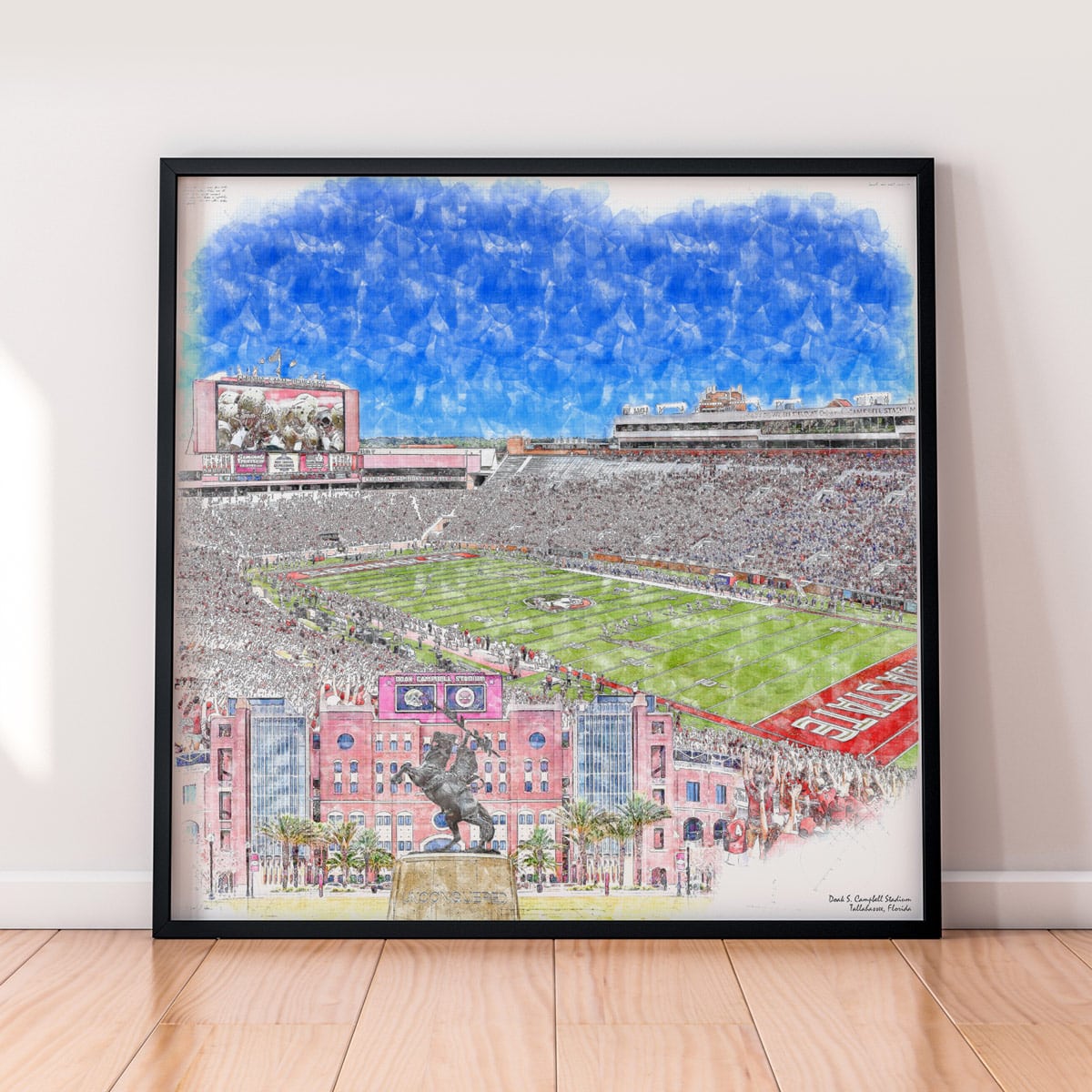 Doak S. Campbell Stadium Print / Canvas Wall Art, Florida State ...