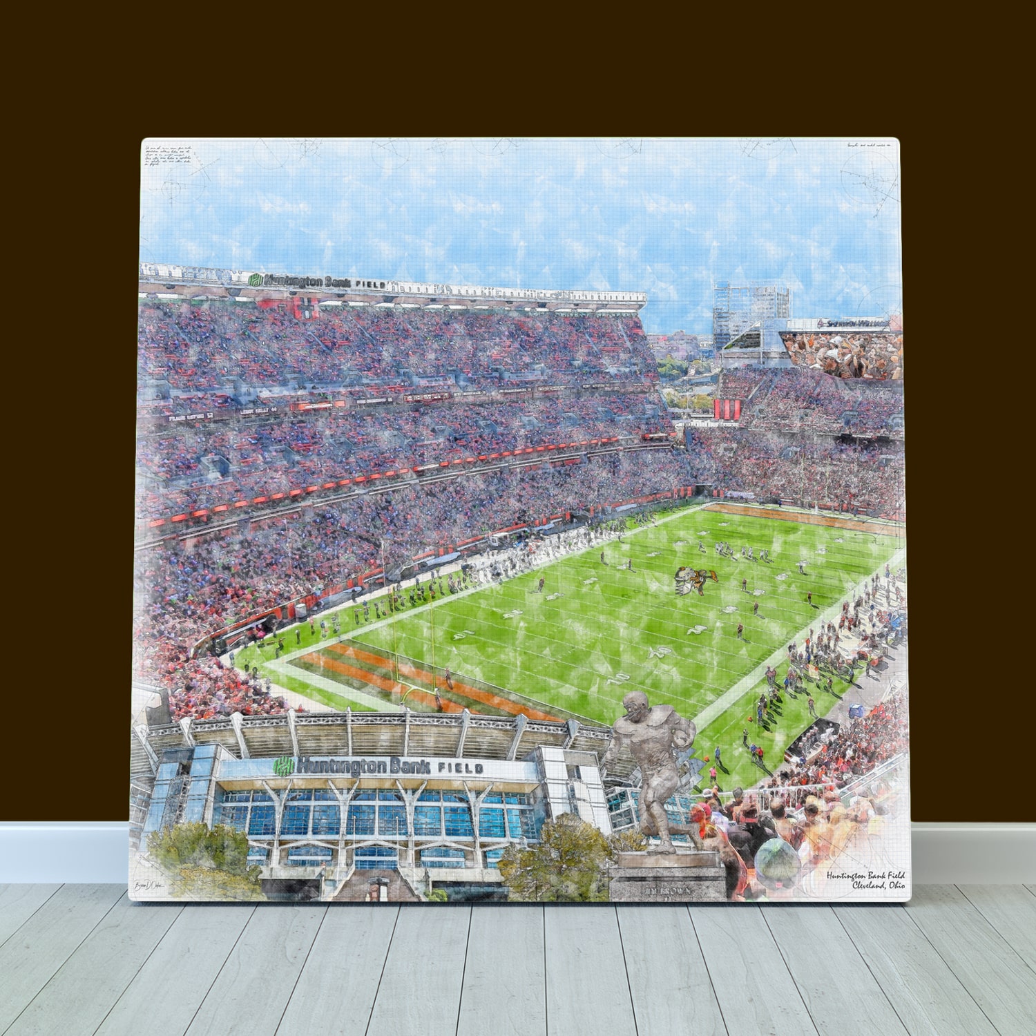 AFC North Football Stadium Prints, AFC North Football Stadium Wall Art